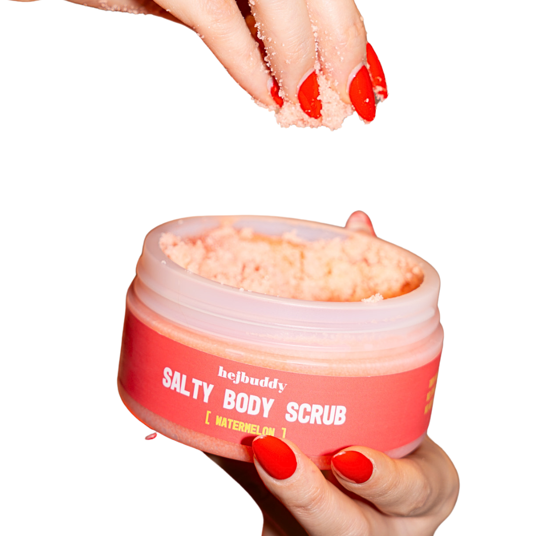 Salty Body Scrub [Watermelon] - salt scrub for the body – HejBuddy®
